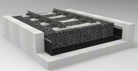 Slab track bed structure type - Areas of use - Calenberg Ingenieure